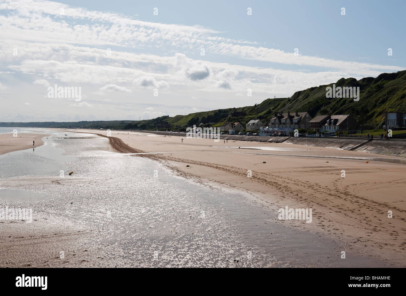 Omaha Beach Sector Dog Green, Vierville-sur-Mer, Normandy, France Stock ...