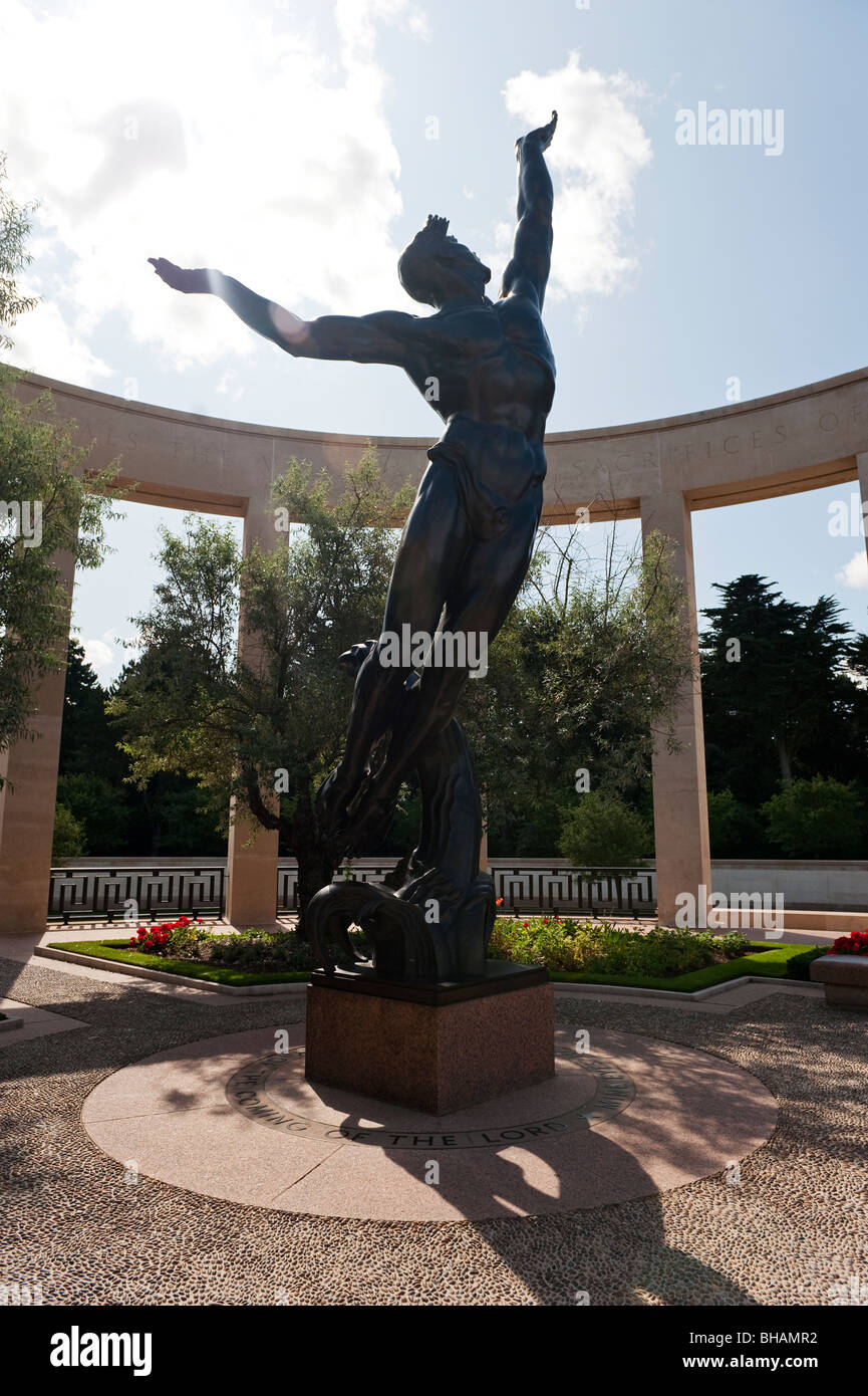The Bronze Statue, Spirit of American Youth at Normandy American ...