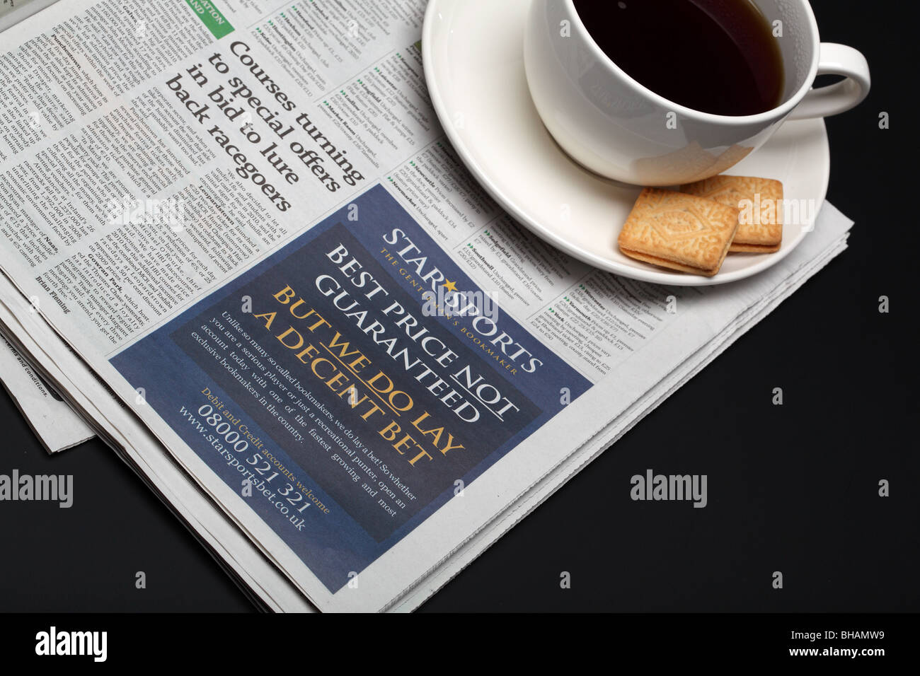 coffee drink newspaper Stock Photo - Alamy