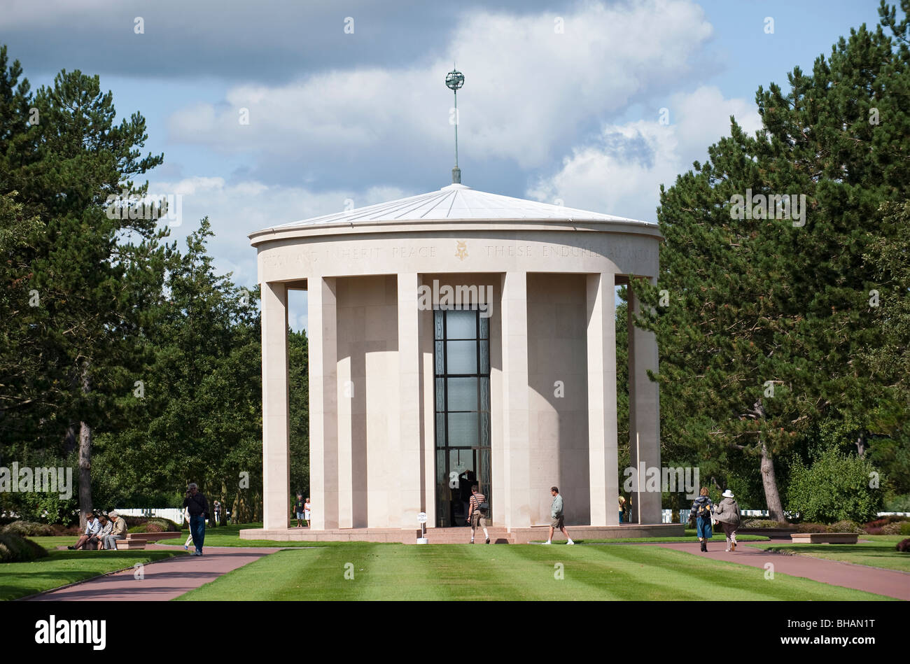 Chapel at the Normandy American Cemetery and Memorial, France Stock ...