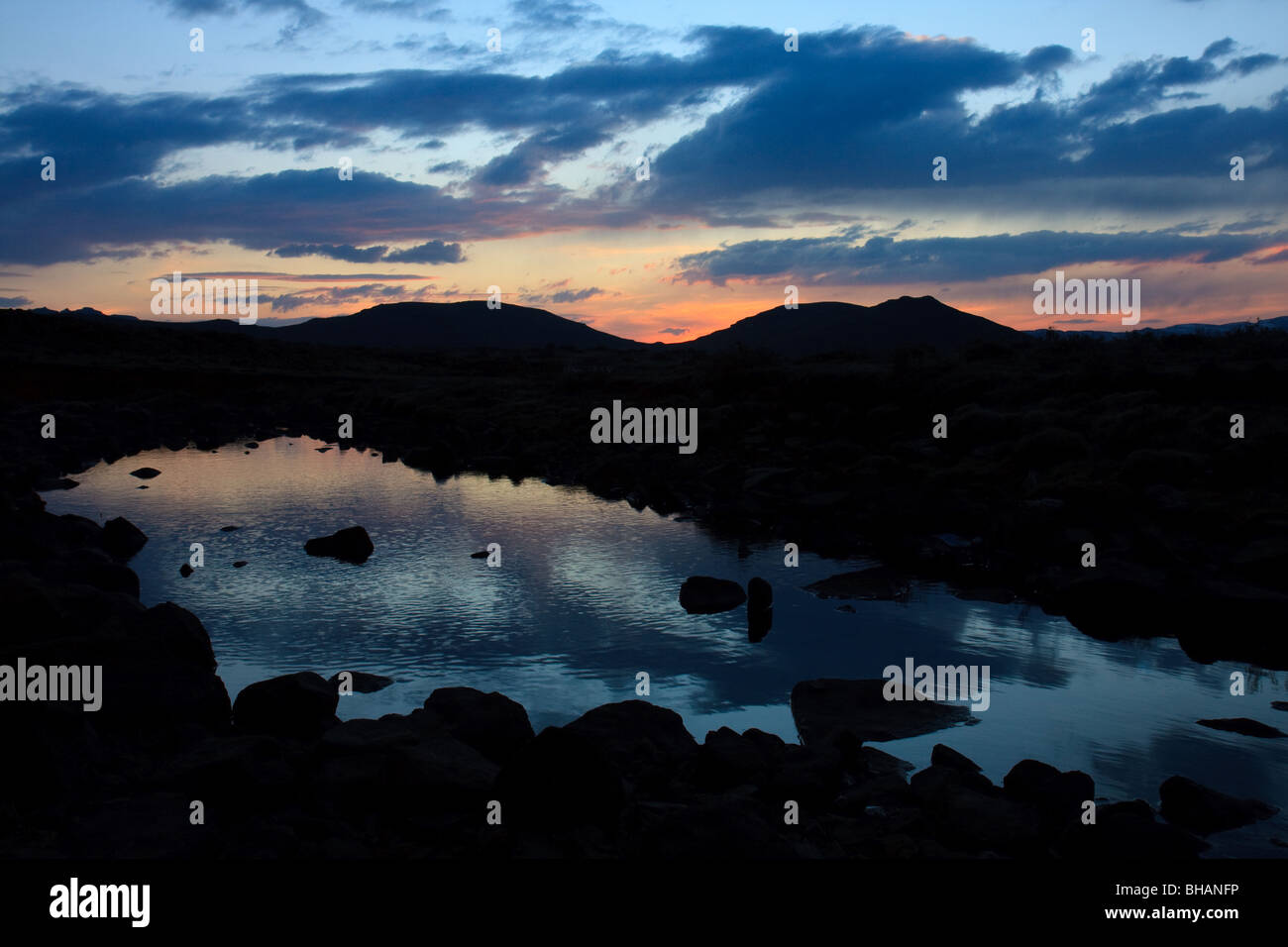Africa Lesotho Mountain Sani Pass Sunset Stock Photo - Alamy