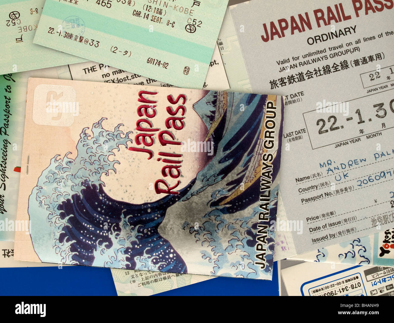 His Japan Rail Pass