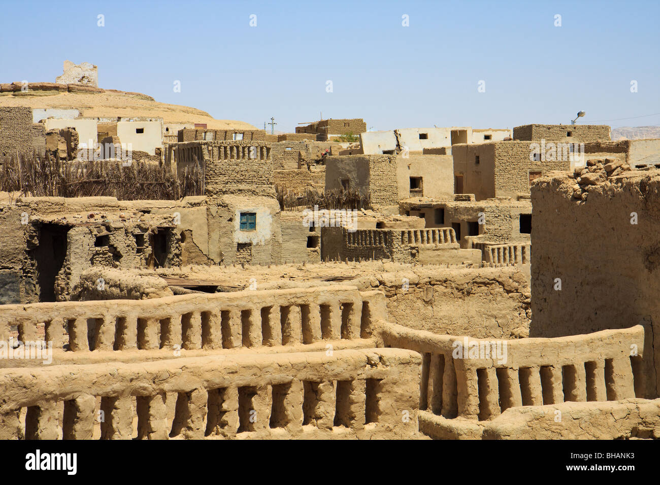Africa Qasr Dakhla Oasis Egypt Houses West Desert Stock Photo - Alamy