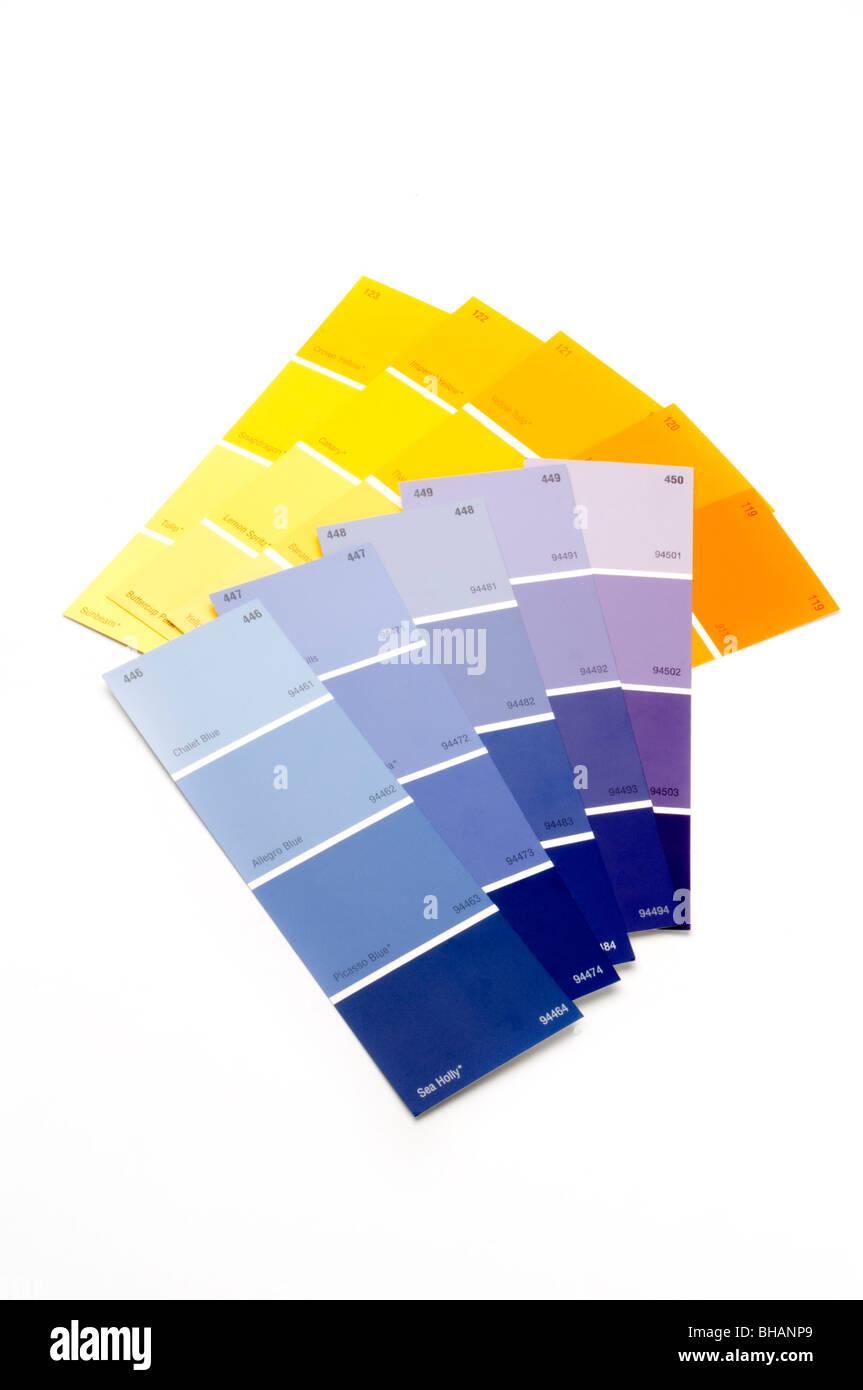 Color swatches background Cut Out Stock Images & Pictures - Alamy
