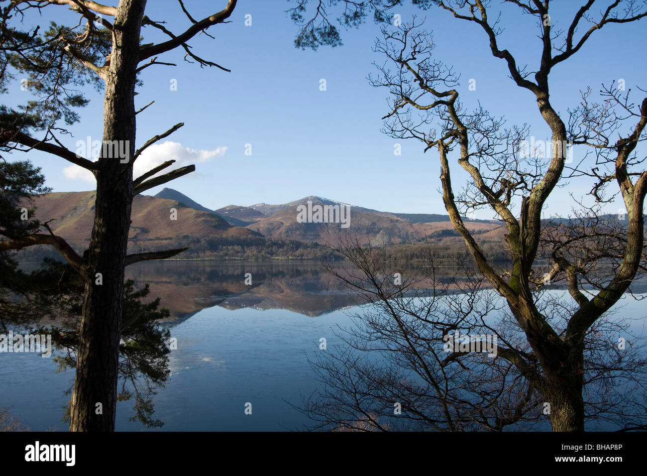 derwentwater lake, lake district, cumbria, england uk gb Stock Photo ...