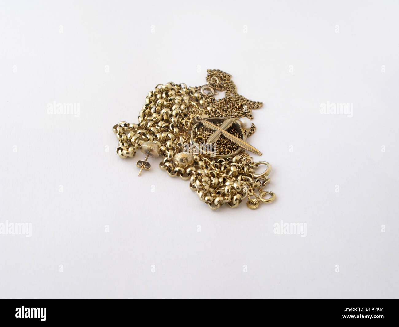 Pile of money and chains hi-res stock photography and images - Alamy