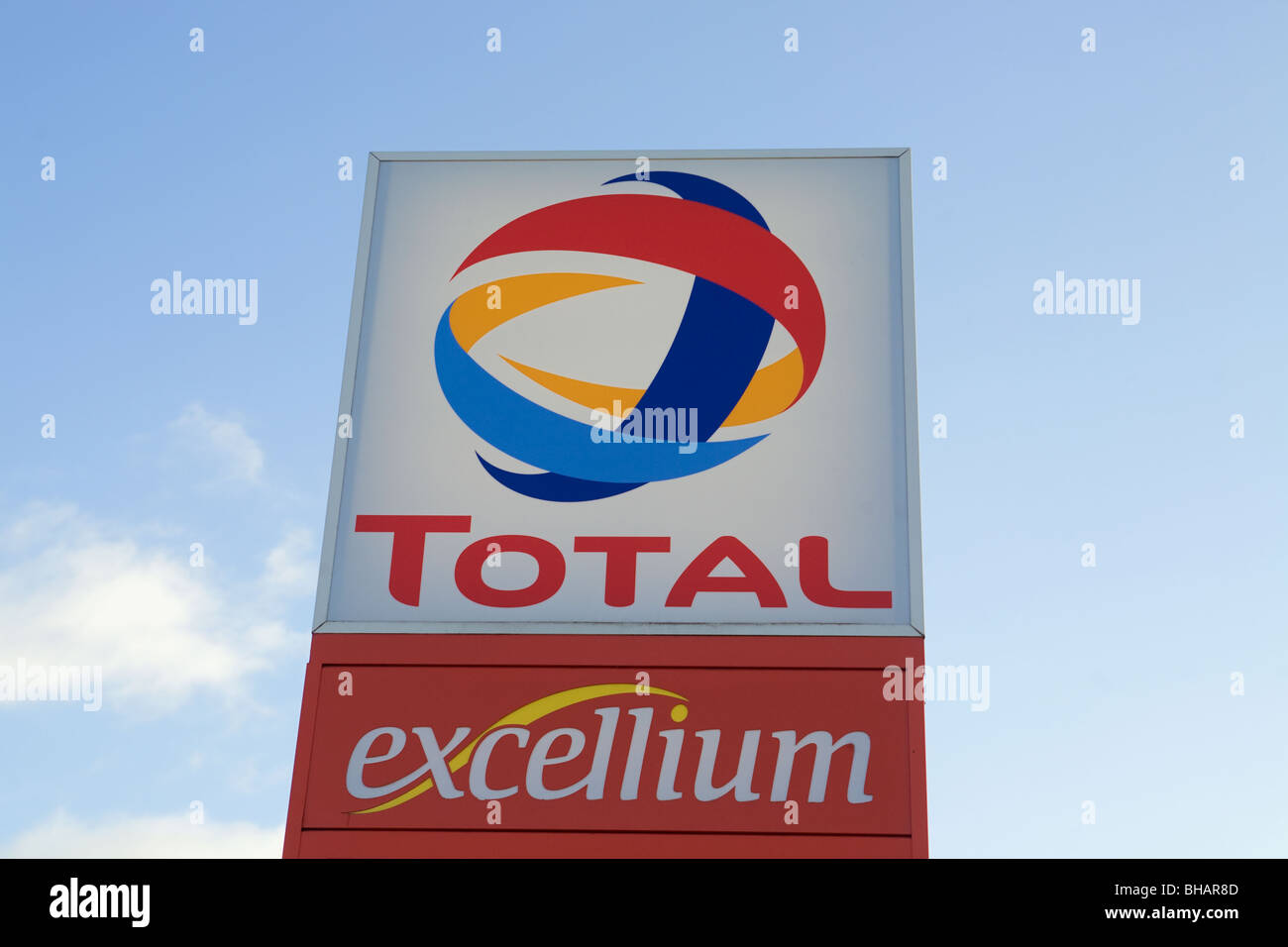 Total Fuel Sign Stock Photo - Alamy