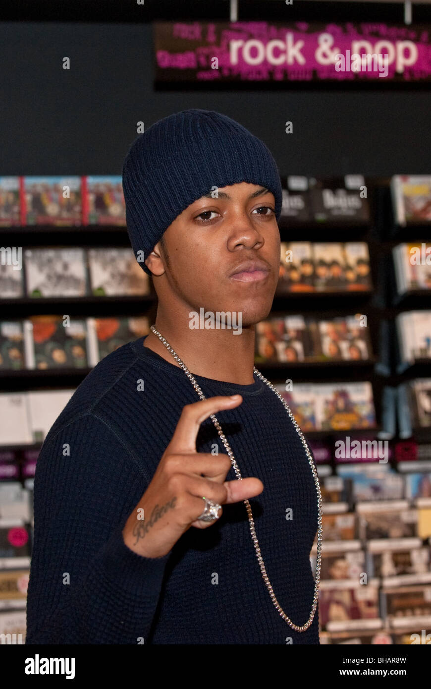 Chipmunk at the launch of his album I am at HMV Westfield Stock Photo ...