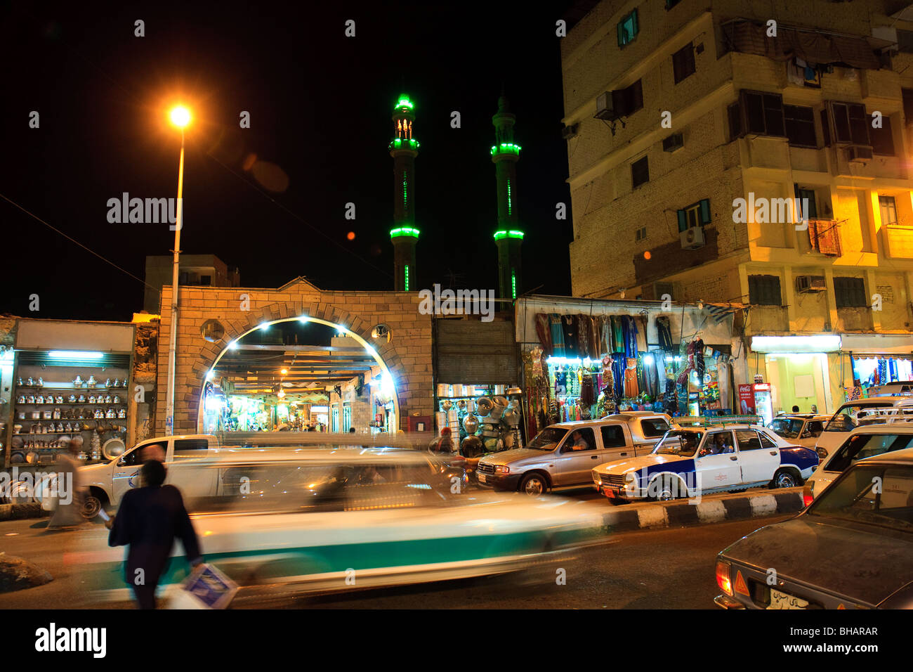 Africa Aswan Egypt Night Street Upper Egypt Stock Photo - Alamy