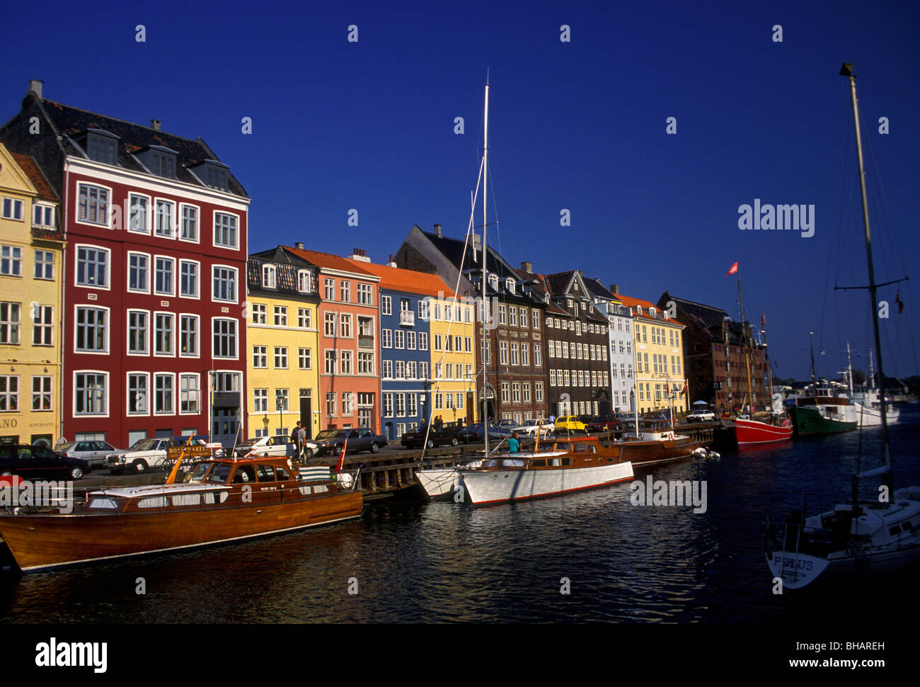 Nyhavn Canal, Nyhavn District, city of Copenhagen, Denmark Stock Photo ...