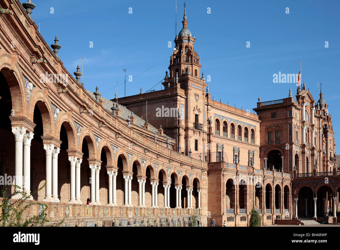 1929 Exposition Building at the Plaza de Espana, Seville, Spain Stock ...