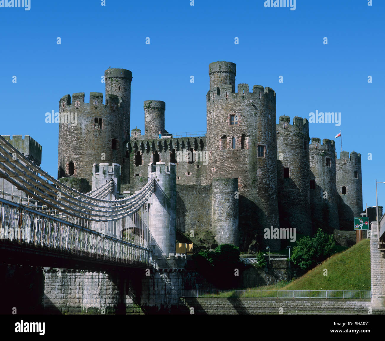 Conwy castle fortifications wales hi-res stock photography and images ...