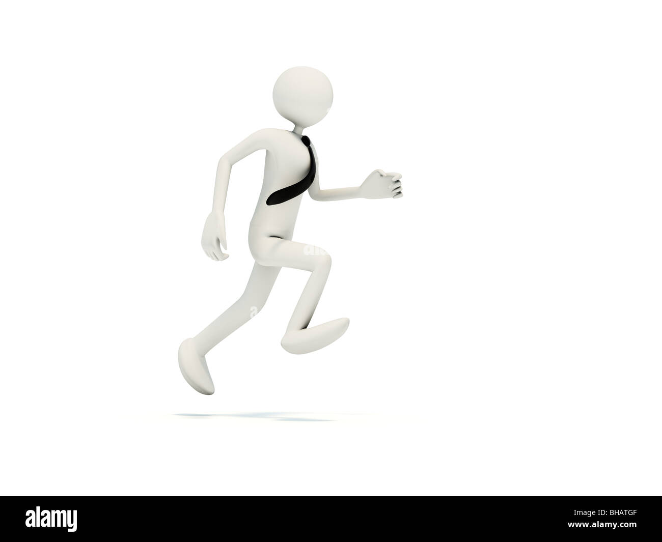 Runing man isolated on white Stock Photo - Alamy