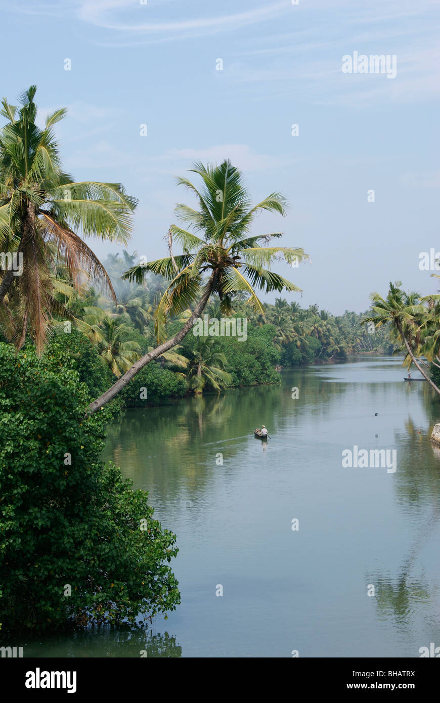 Kerala river landscapes Stock Photo - Alamy