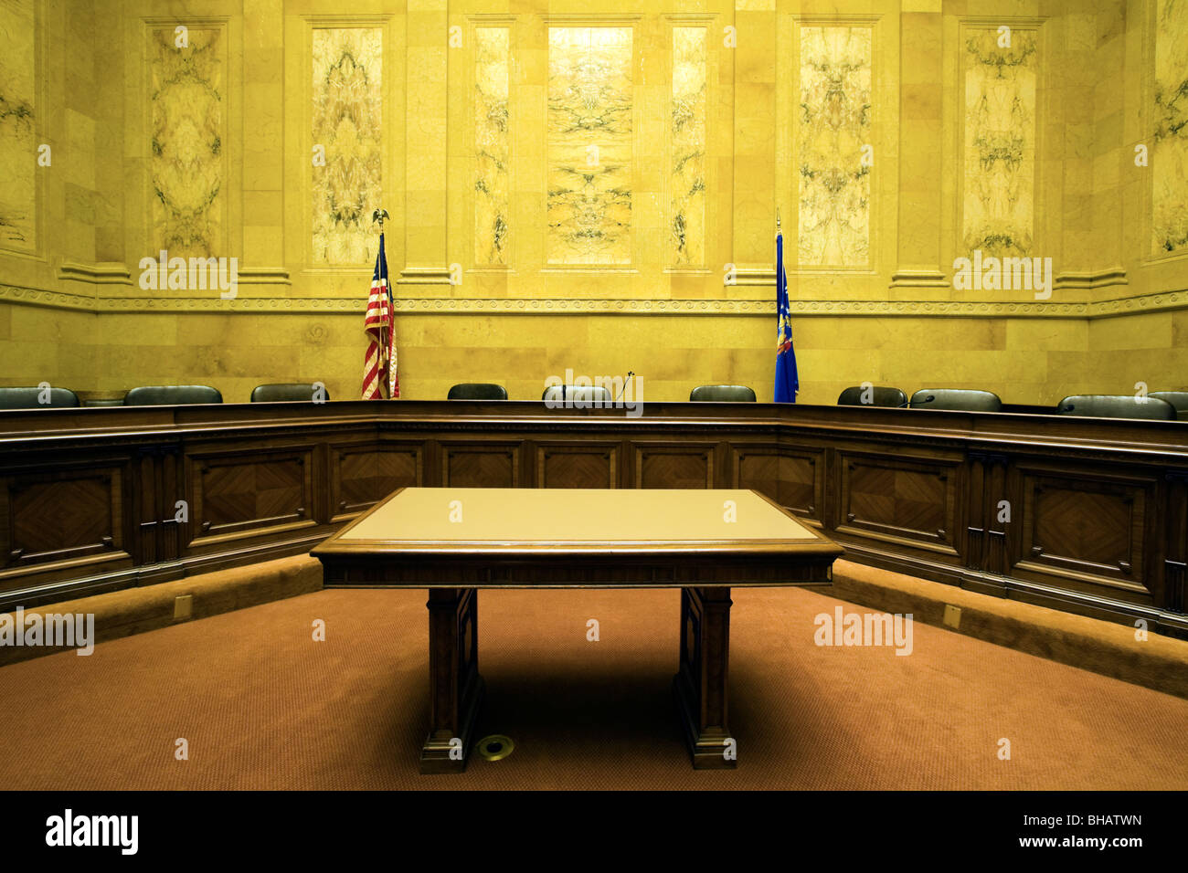 Court Room in State Capitol Building Stock Photo - Alamy