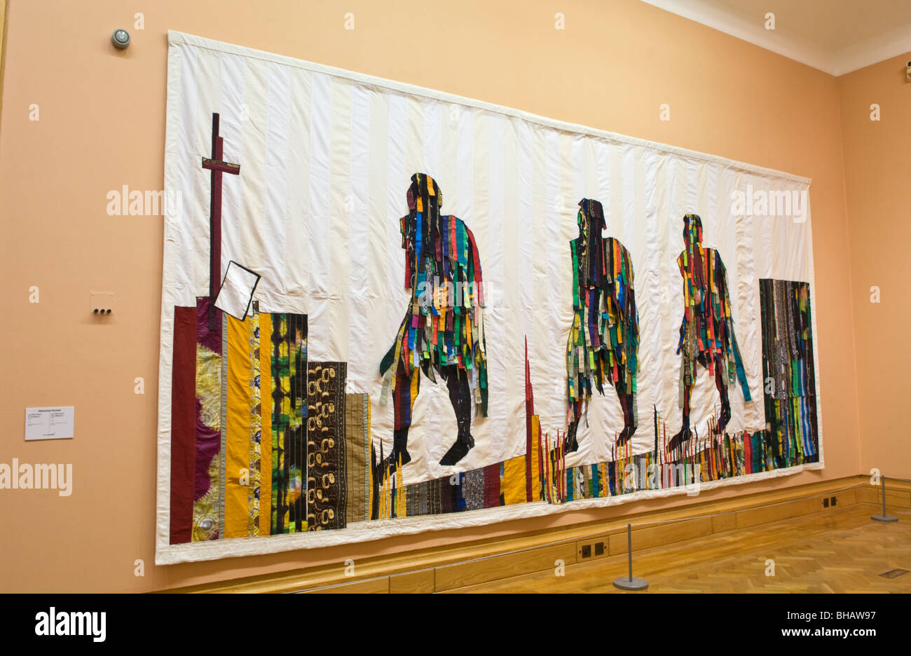 Artwork by Malian artist Abdoulaye Konate on show at artes mundi 2008 ...