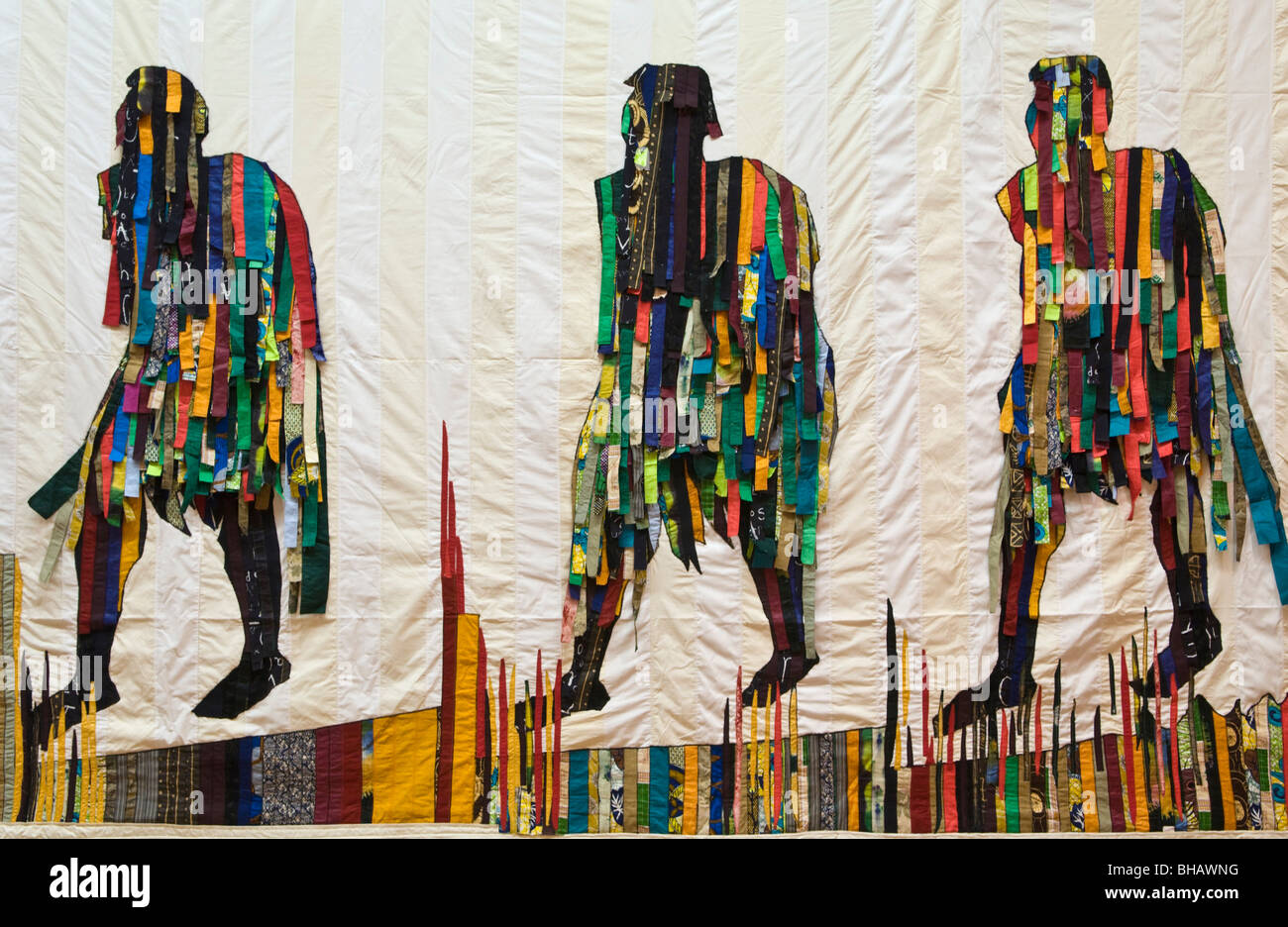 Artwork by Malian artist Abdoulaye Konate on show at artes mundi 2008 ...
