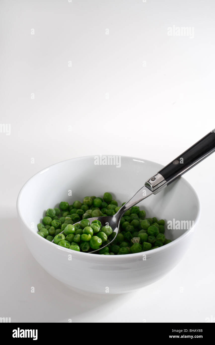 Peas spoon bowl hi-res stock photography and images - Alamy