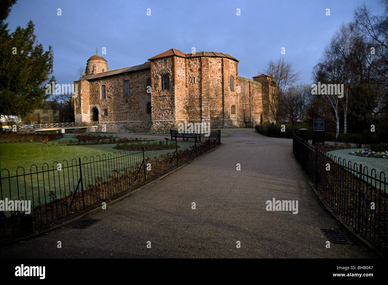 Colchester castle in winter Stock Photo - Alamy