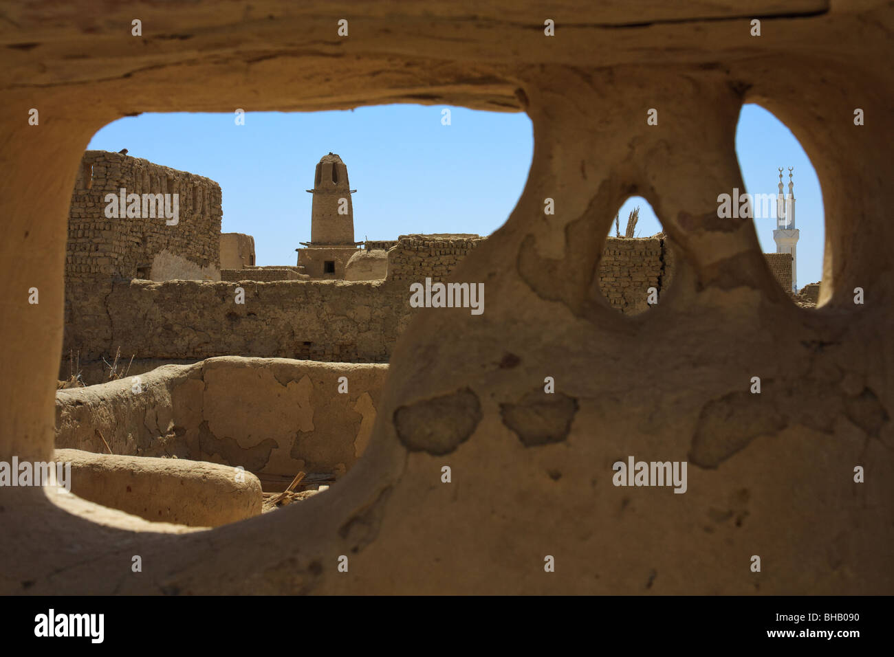 Africa Qasr Oasis Egypt Islam Mosque West Desert Stock Photo - Alamy