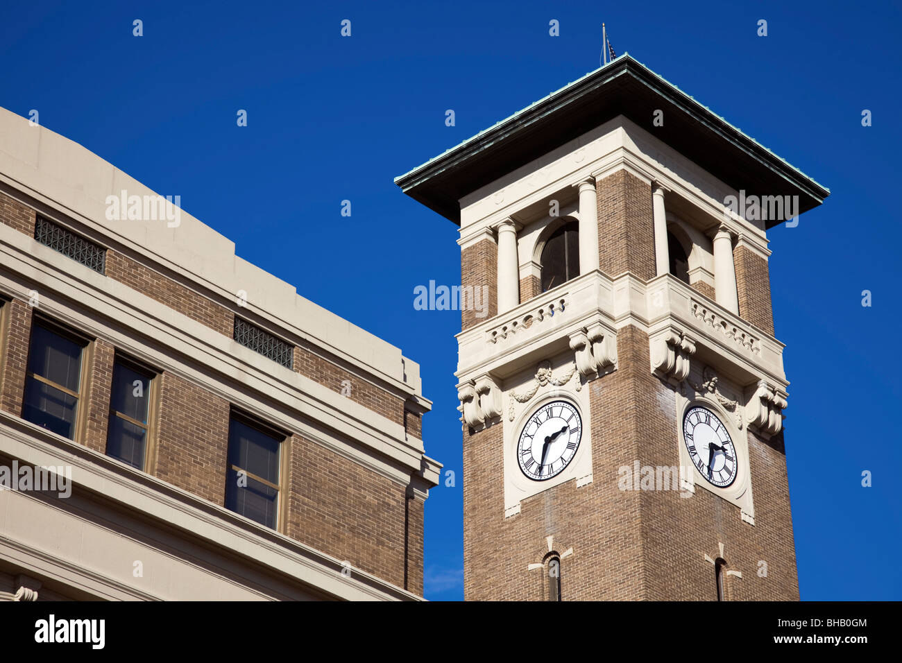 Clock tower in Little Rock Stock Photo - Alamy