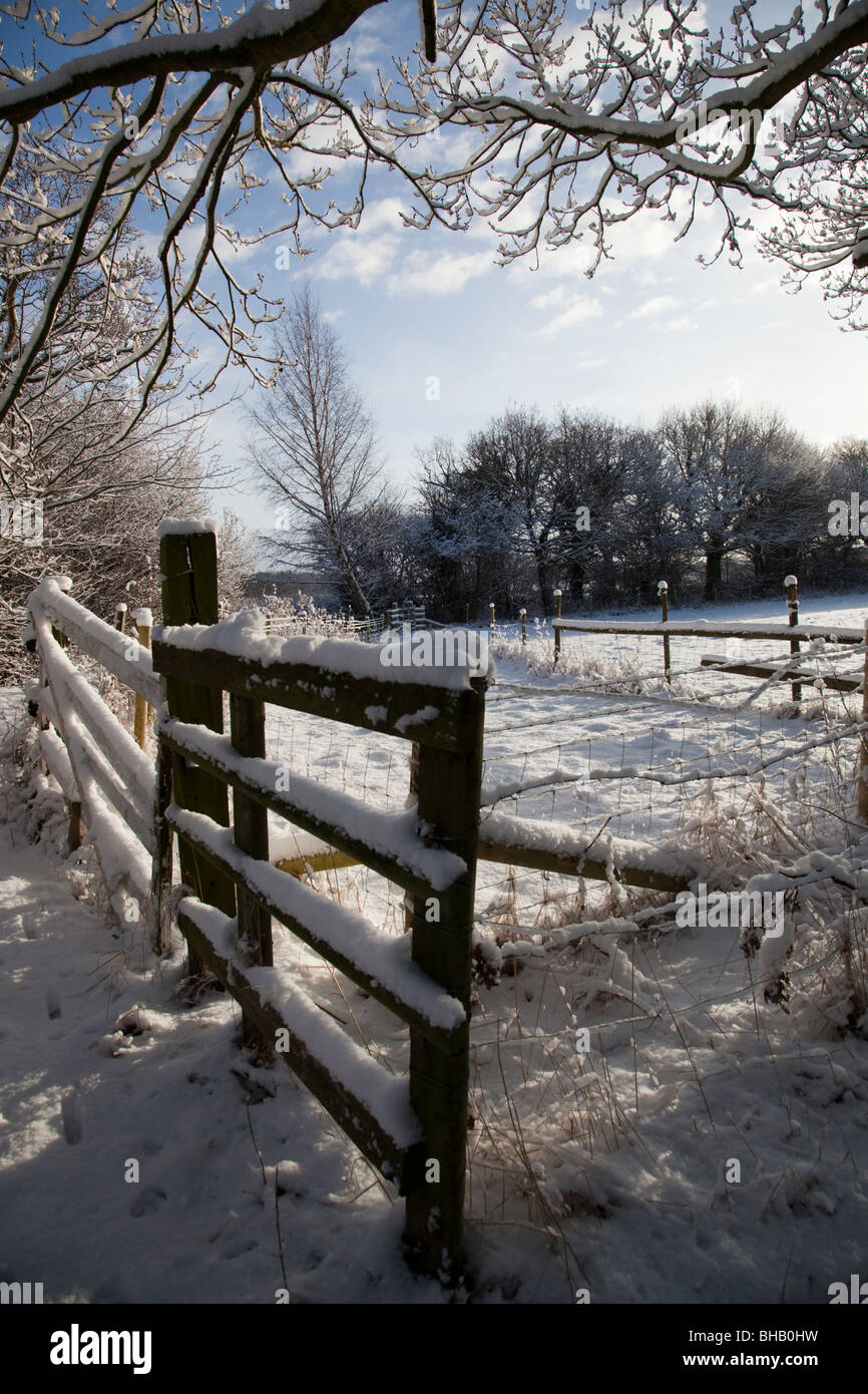 Winter scenes in Britain after heavy snow January 2010 Chesterfield ...