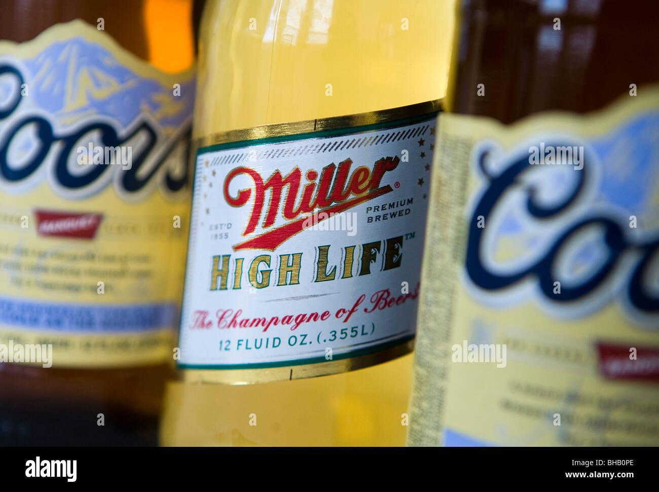 Miller high life beer hi-res stock photography and images - Alamy