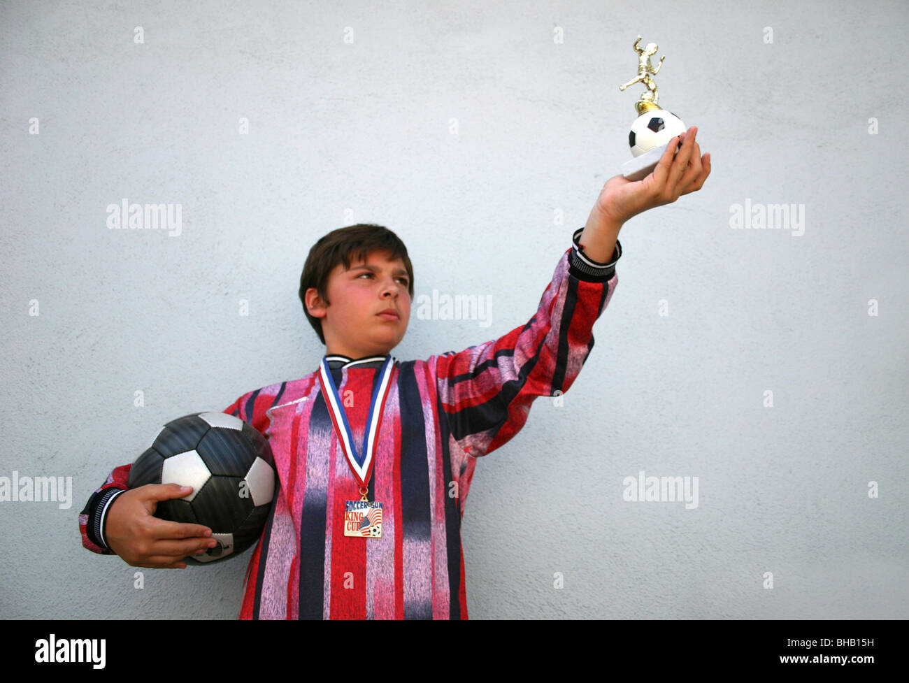 Footballer smiling hi-res stock photography and images - Alamy