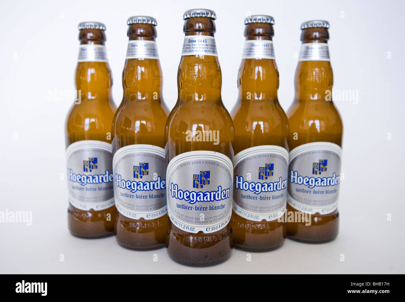 Belgian Hoegaarden beer in bottles Stock Photo - Alamy