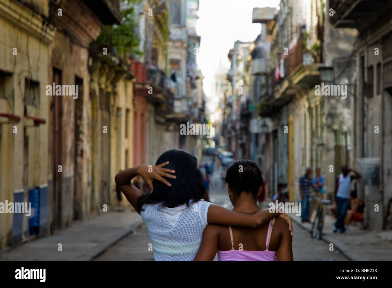 Cuban street life at sunset hi-res stock photography and images - Alamy