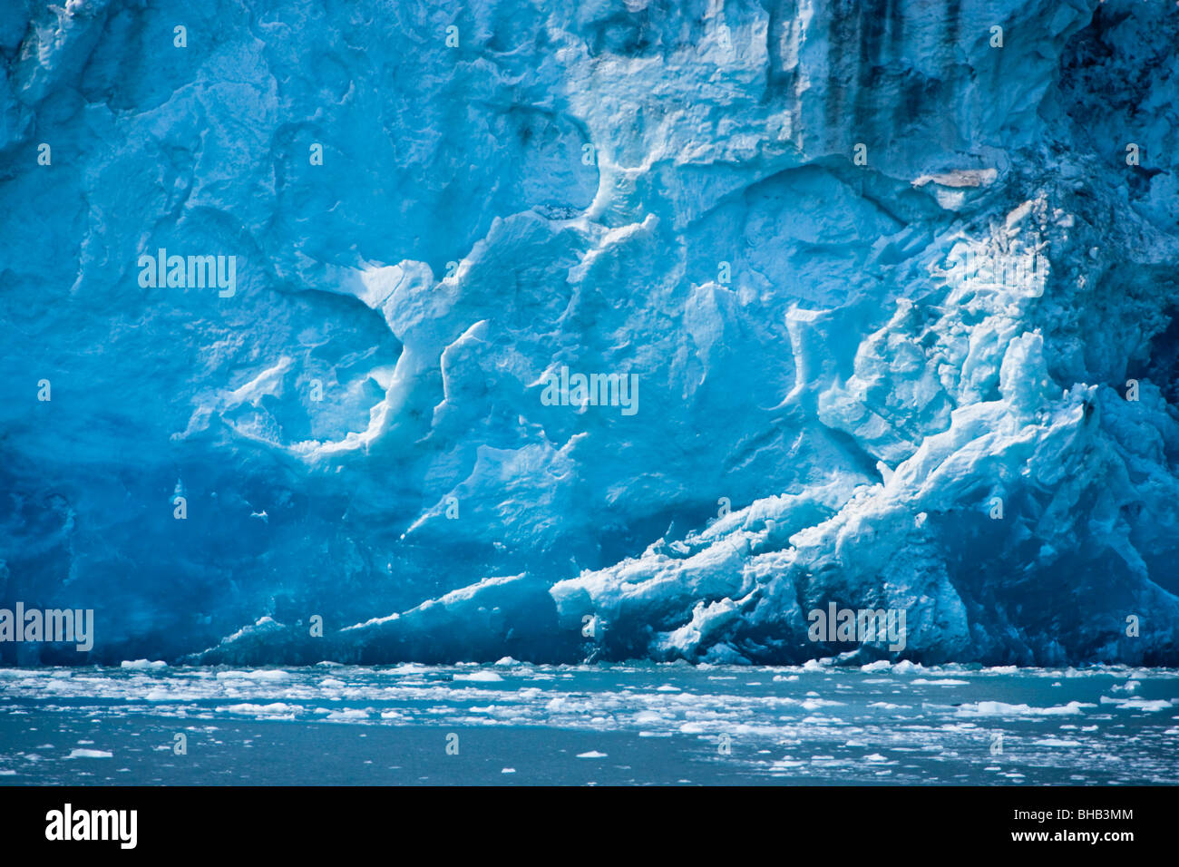 Ice detail of Harriman Glacier, Barry Arm, Southcentral Alaska, Summer ...