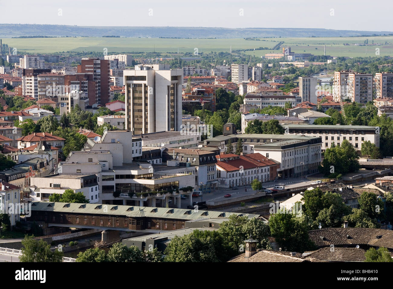 Bulgaria,Lovetch,City Center,Traditional houses Stock Photo - Alamy