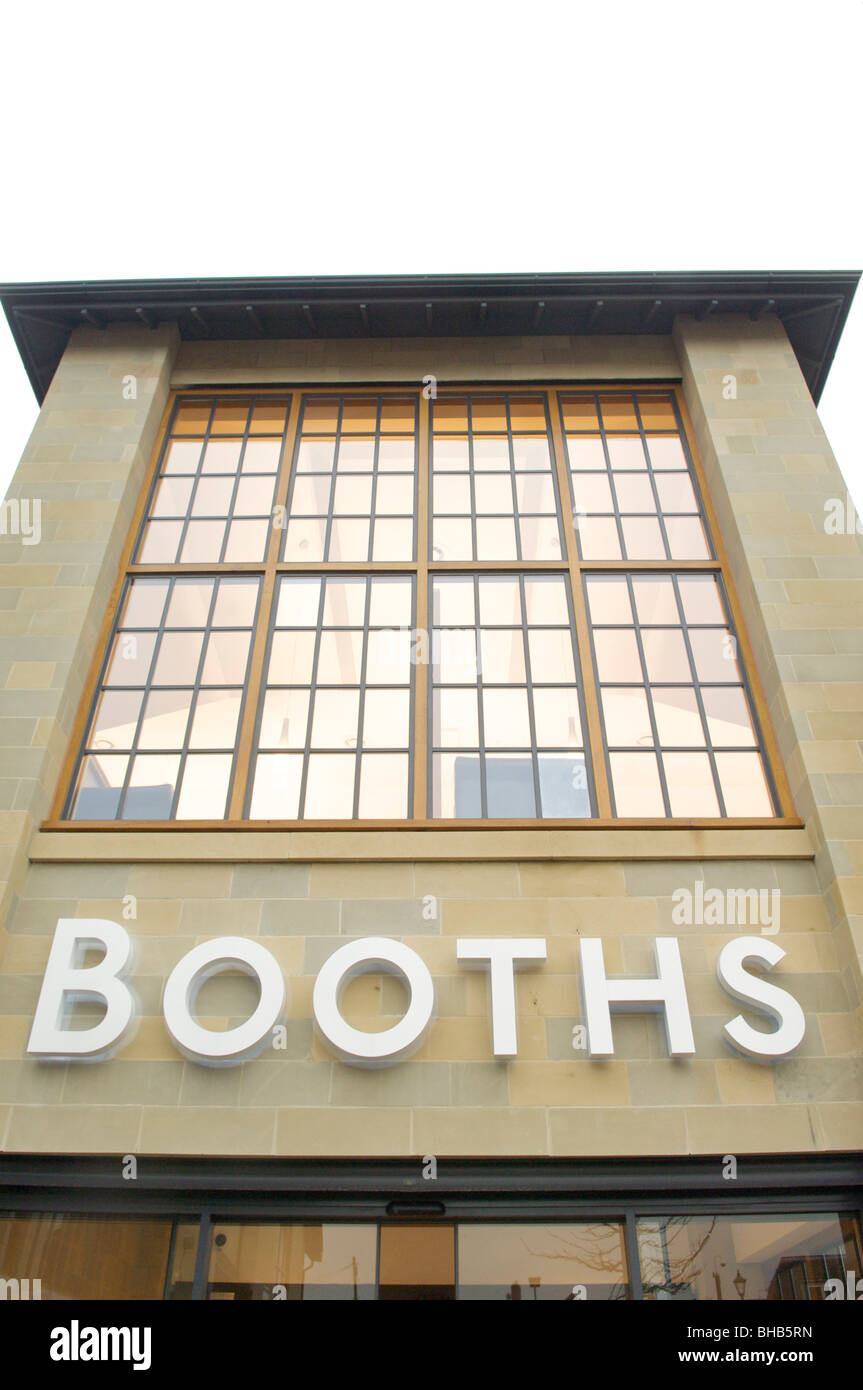 Garstang centre and Booths store Stock Photo - Alamy