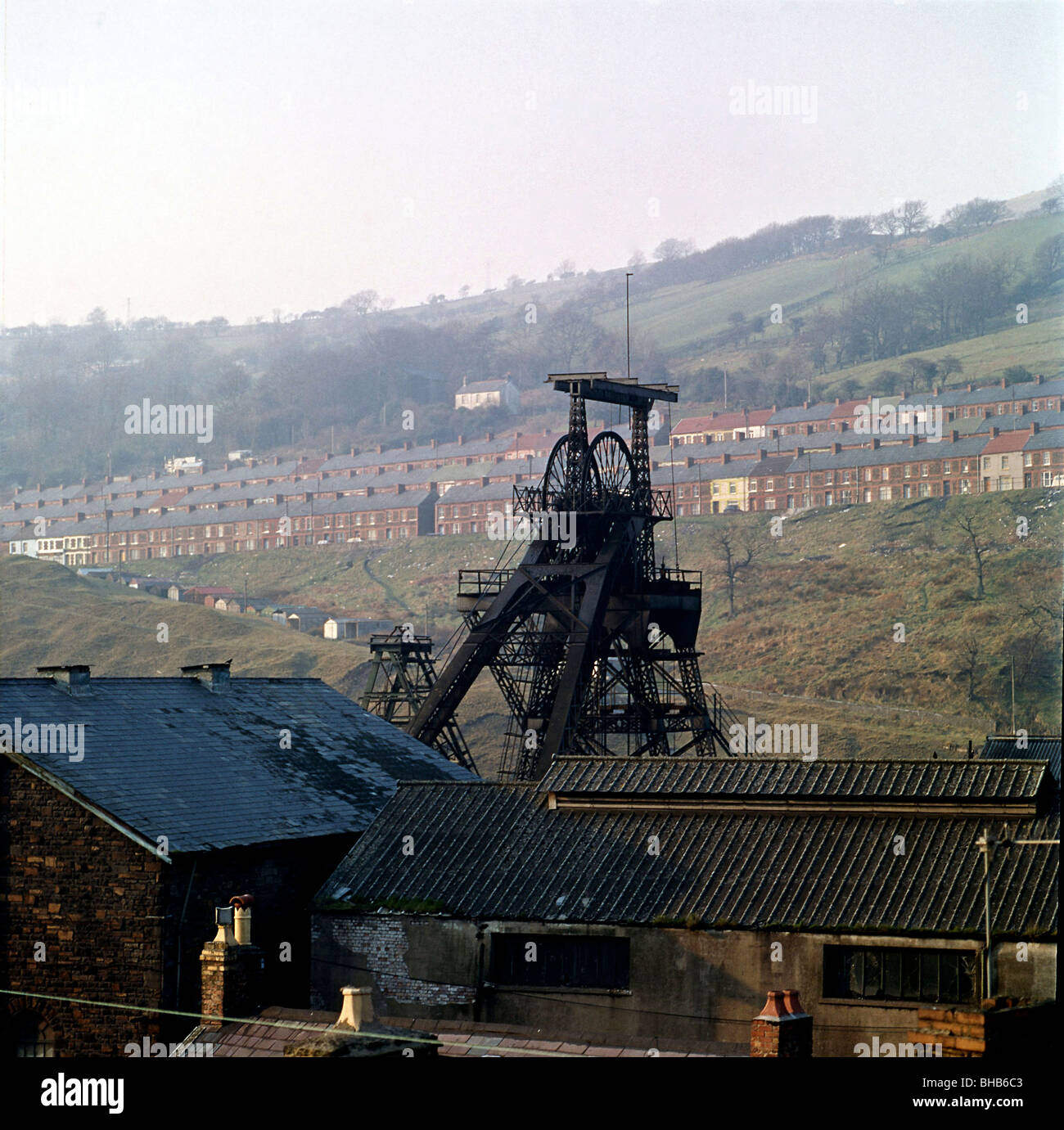 Welsh Mine, Rhondda Valley Stock Photo - Alamy