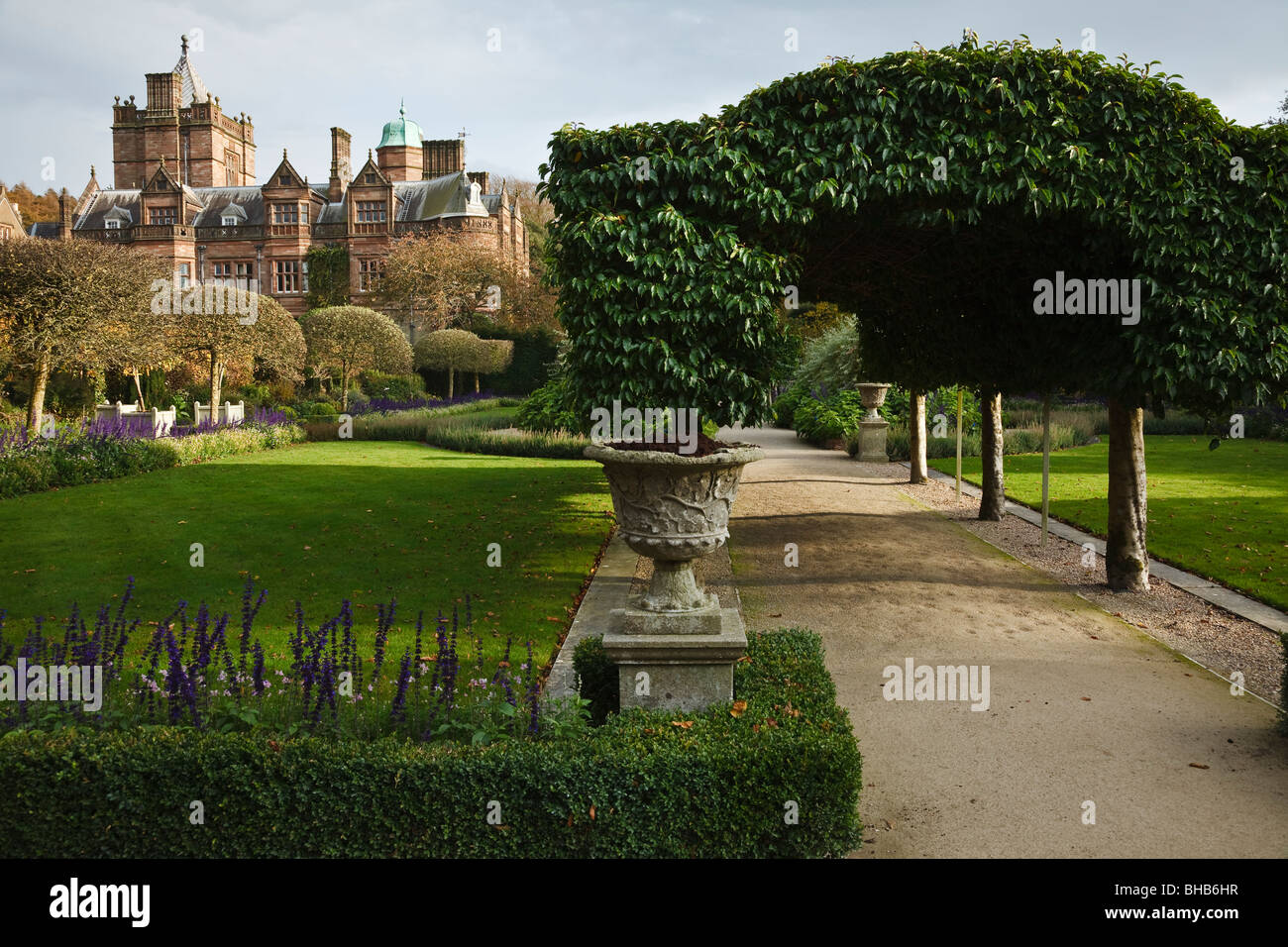 Holker Hall from the Summer Garden, Cumbria, England Stock Photo - Alamy
