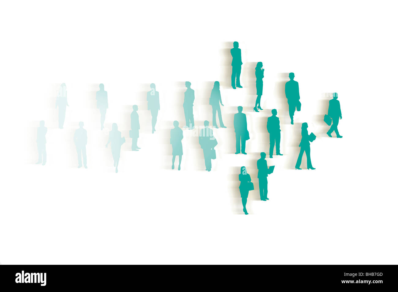 Arrow sign of people, studio shot Stock Photo - Alamy