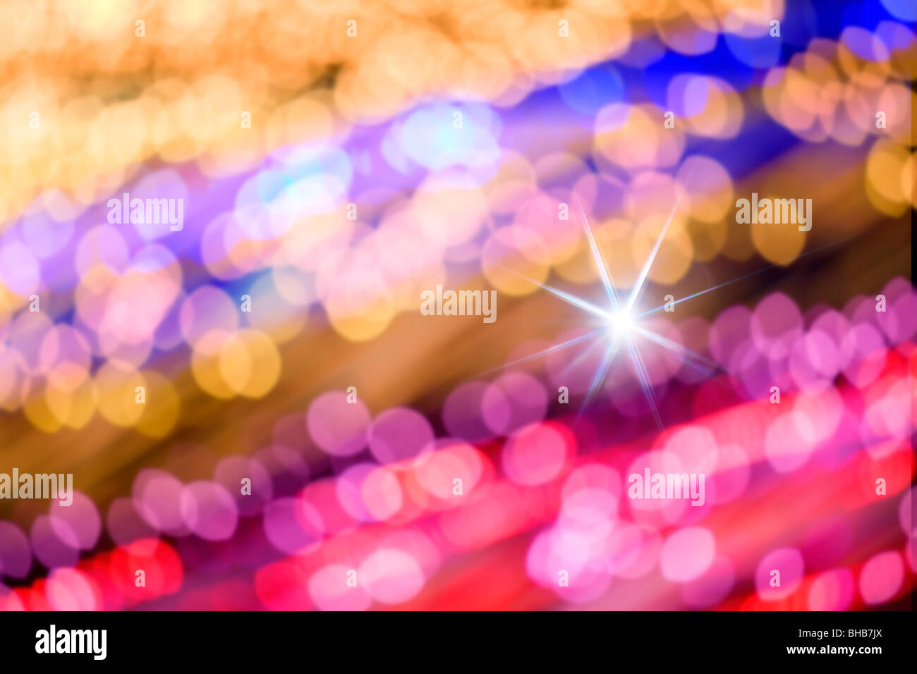Multi colored spots of light Stock Photo - Alamy