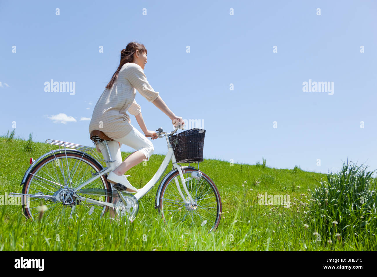 Cycling through grass hi-res stock photography and images - Alamy