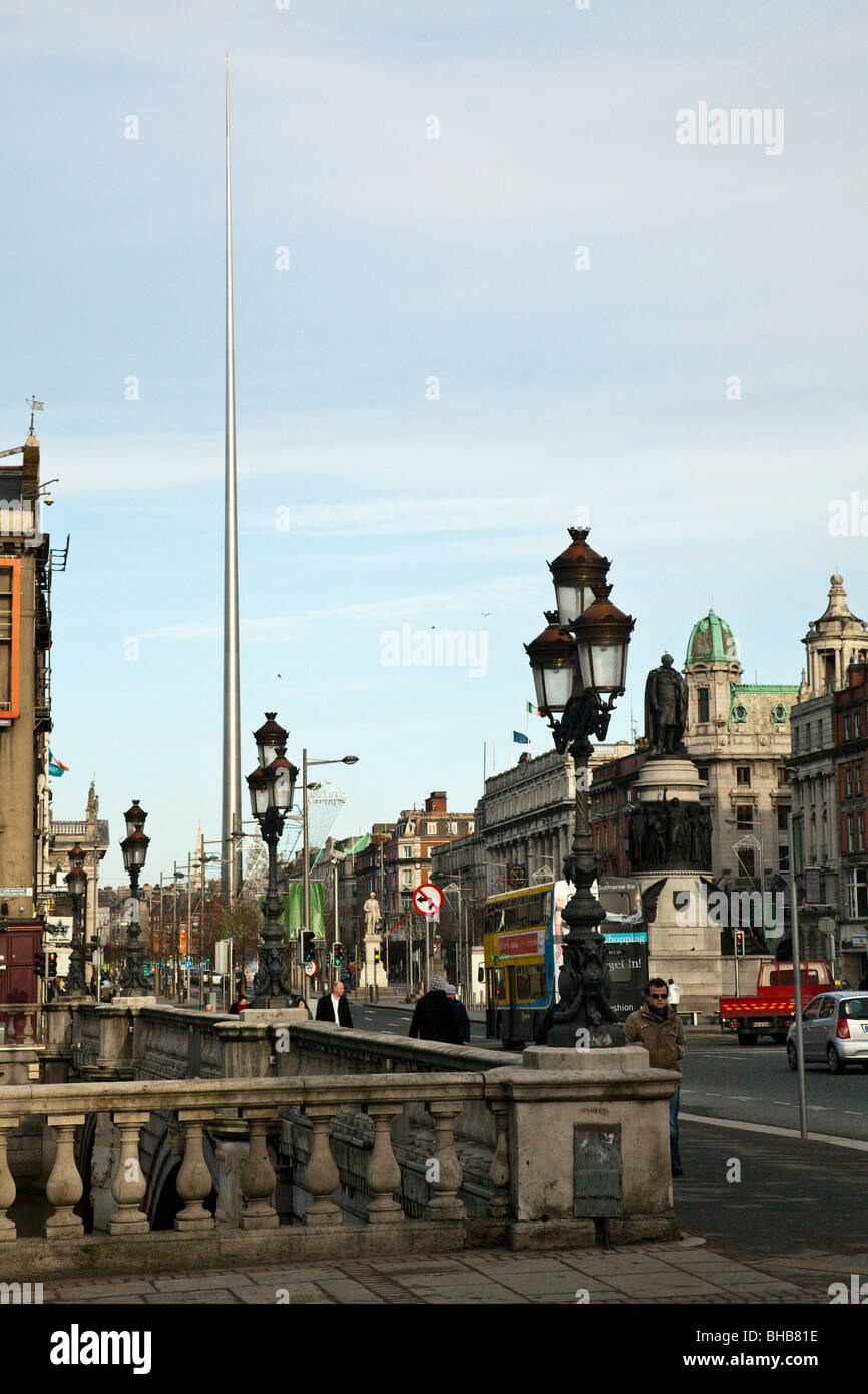 View from O'Connell bridge. Dublin, Ireland Stock Photo - Alamy