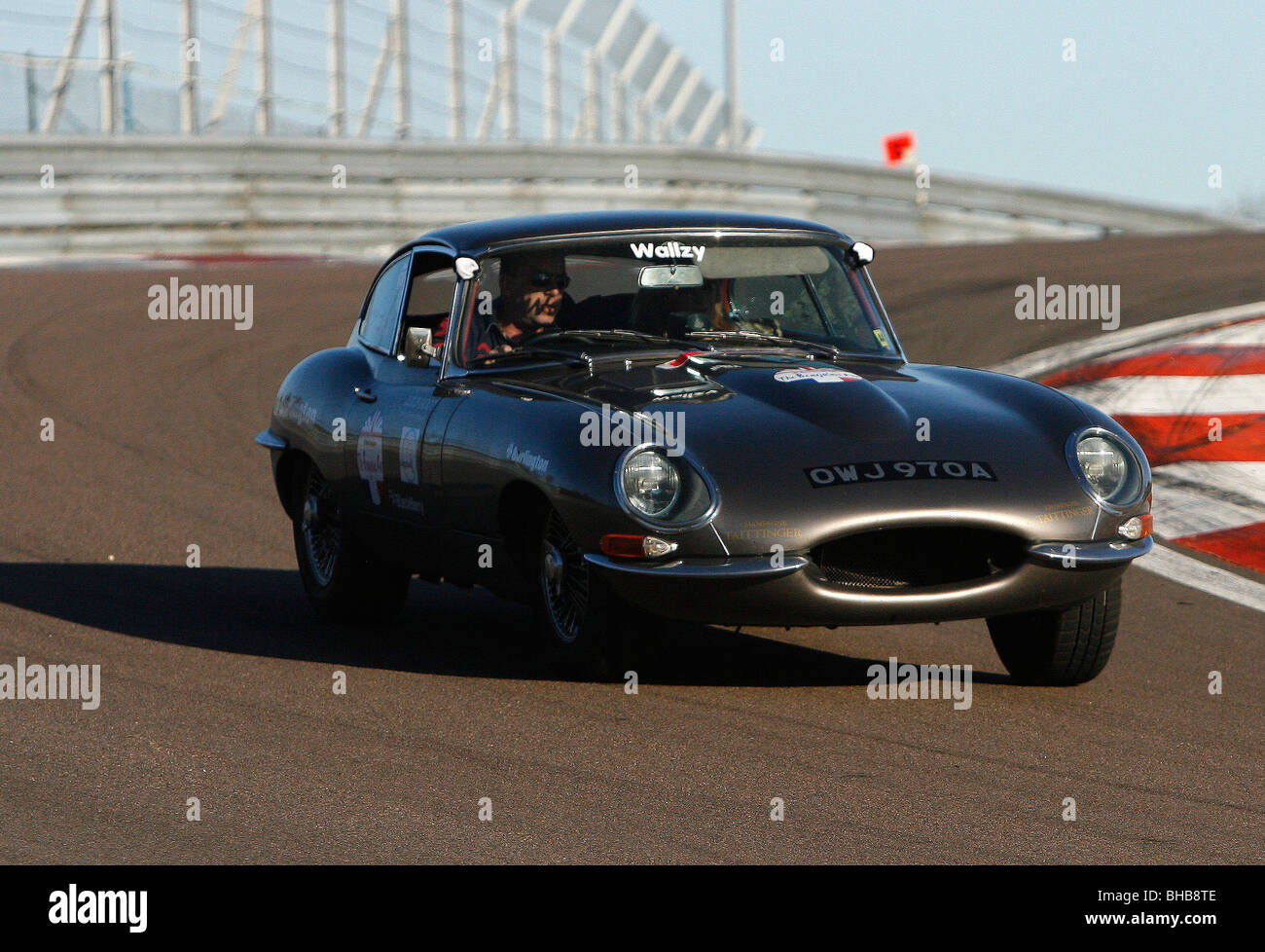 E-type at the Dijon Race track in France Stock Photo - Alamy