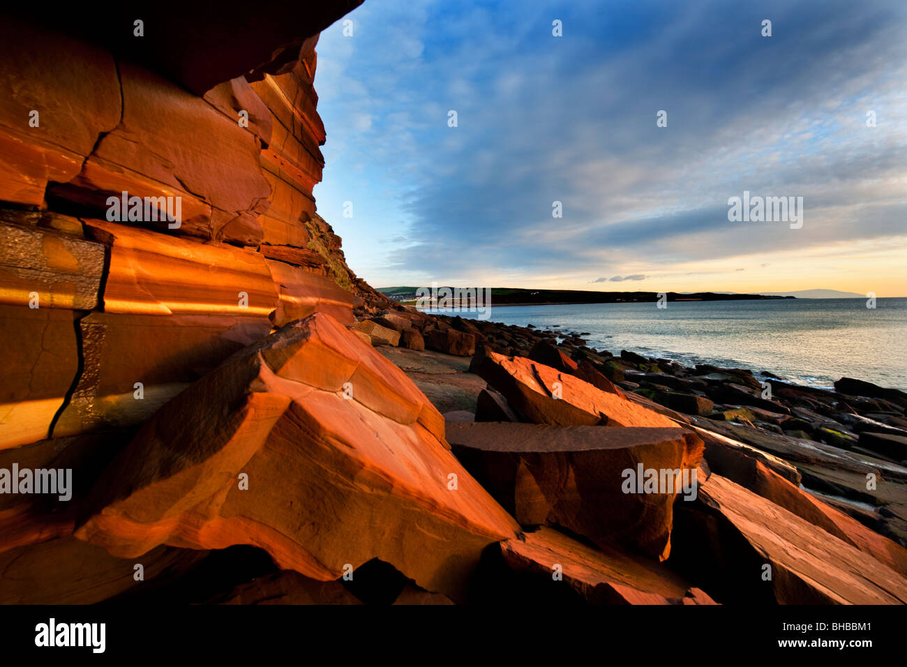 Sandstone cliffs at St Bees Head, Cumbria Stock Photo - Alamy