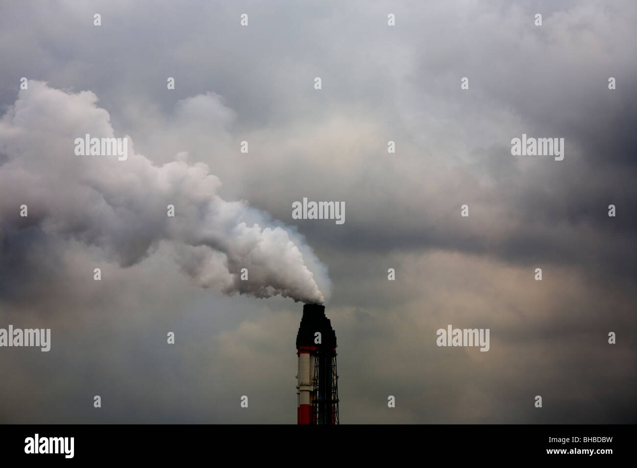 Smoke emitting from smoke stack Stock Photo - Alamy