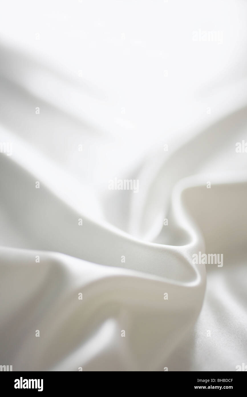 Crumpled white silk Stock Photo - Alamy