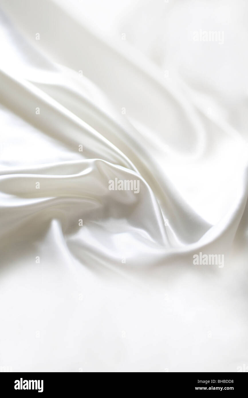 Crumpled white silk Stock Photo - Alamy