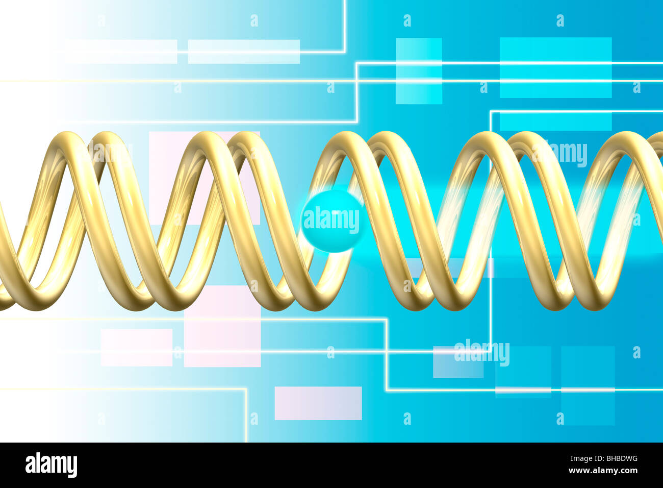 Sphere in spiral (digitally generated Stock Photo - Alamy