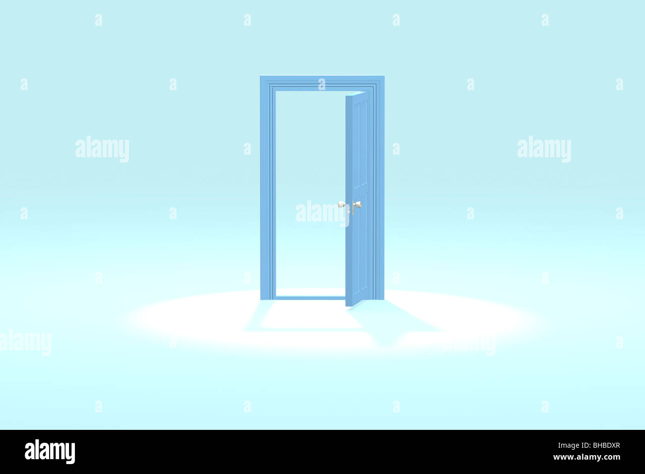 Open door (digitally generated Stock Photo - Alamy