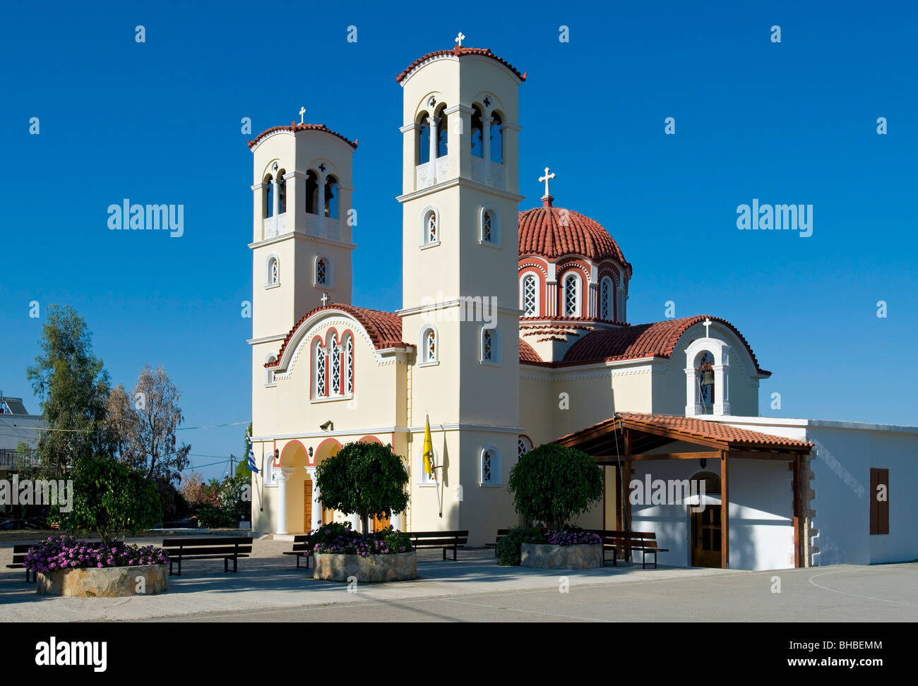 Greek Orthodox Church at Georgioupolis, Crete, Greece Stock Photo - Alamy
