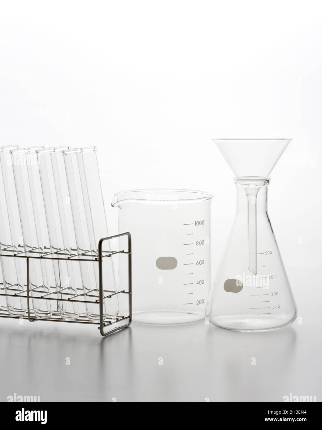 Glassware transparent laboratory funnel hi-res stock photography and ...