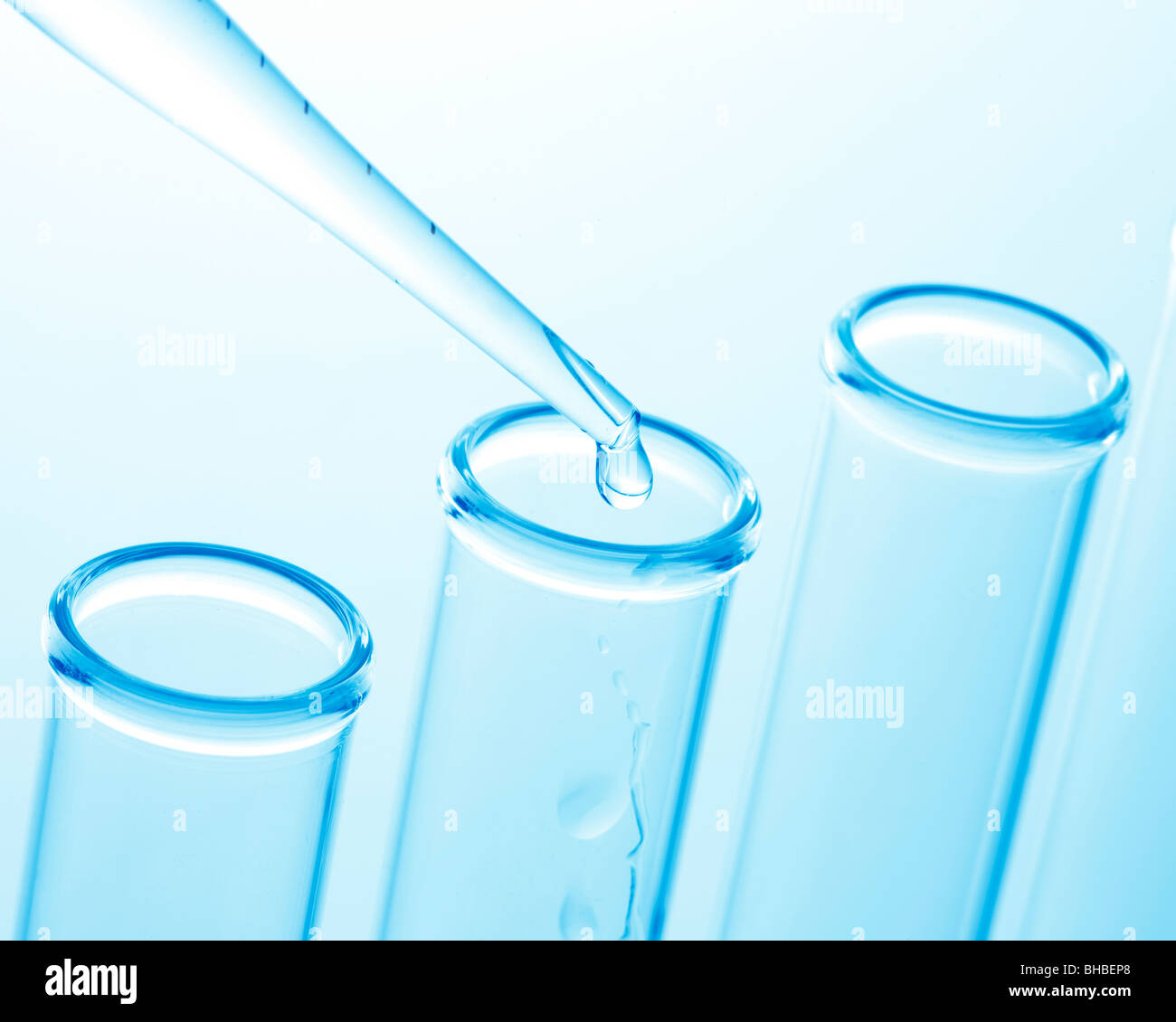 Test tubes and pipette, close-up Stock Photo - Alamy