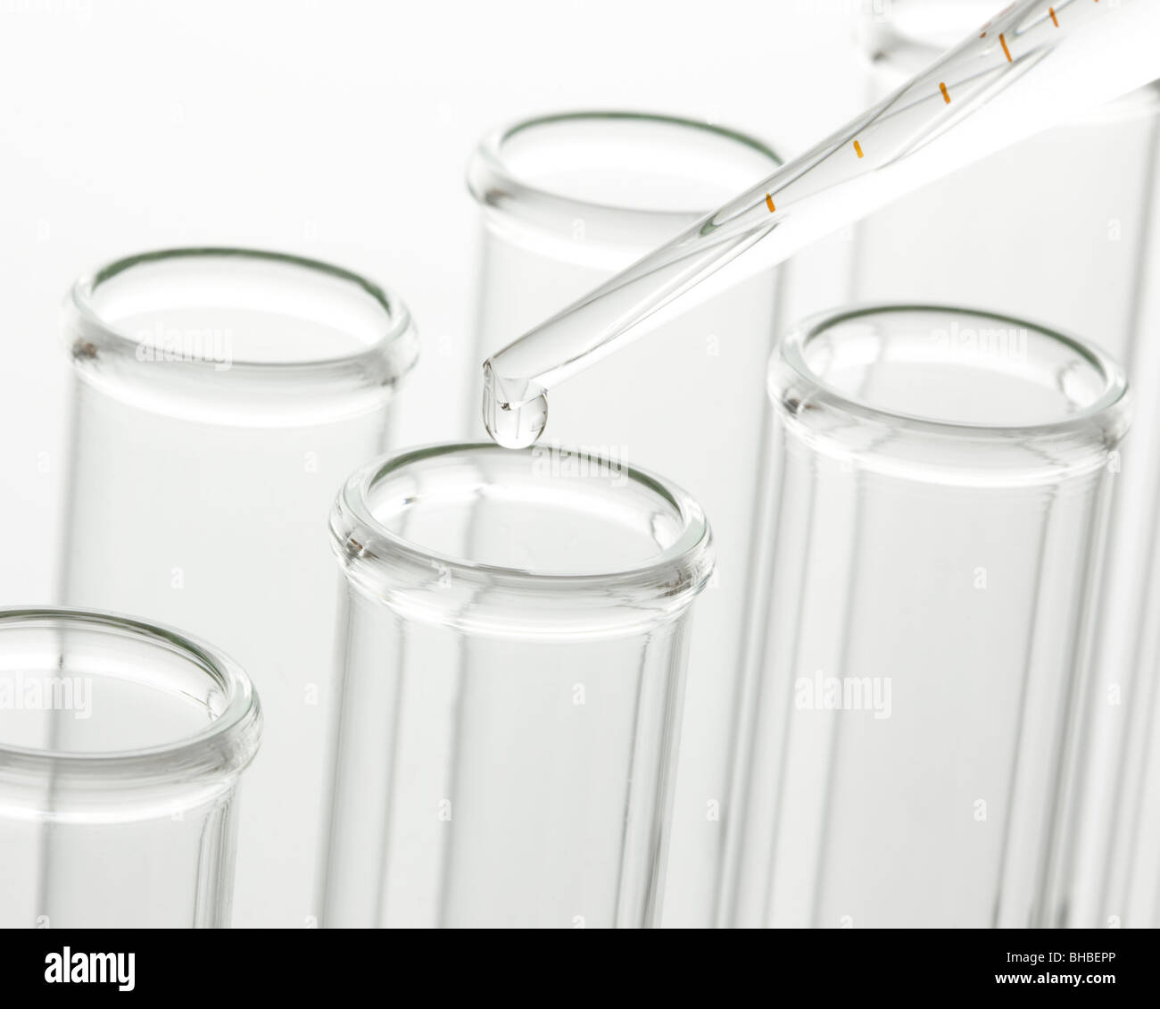 Test tubes and pipette, close-up Stock Photo - Alamy
